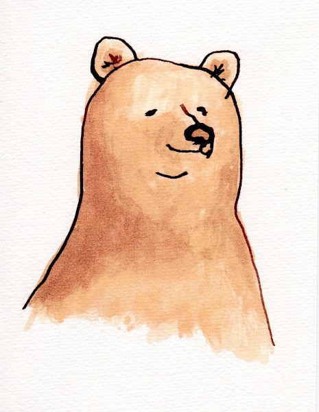 Kate Berube - Bear Greeting Card | Antiquated Future